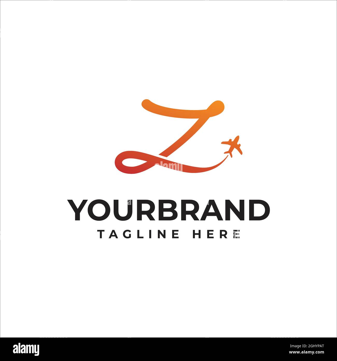 Z letter with airplane vector logo design Stock Vector Image & Art - Alamy
