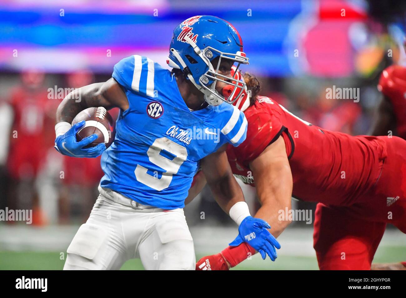 Atlanta, GA, USA. 06th Sep, 2021. Mississippi Rebels running back ...