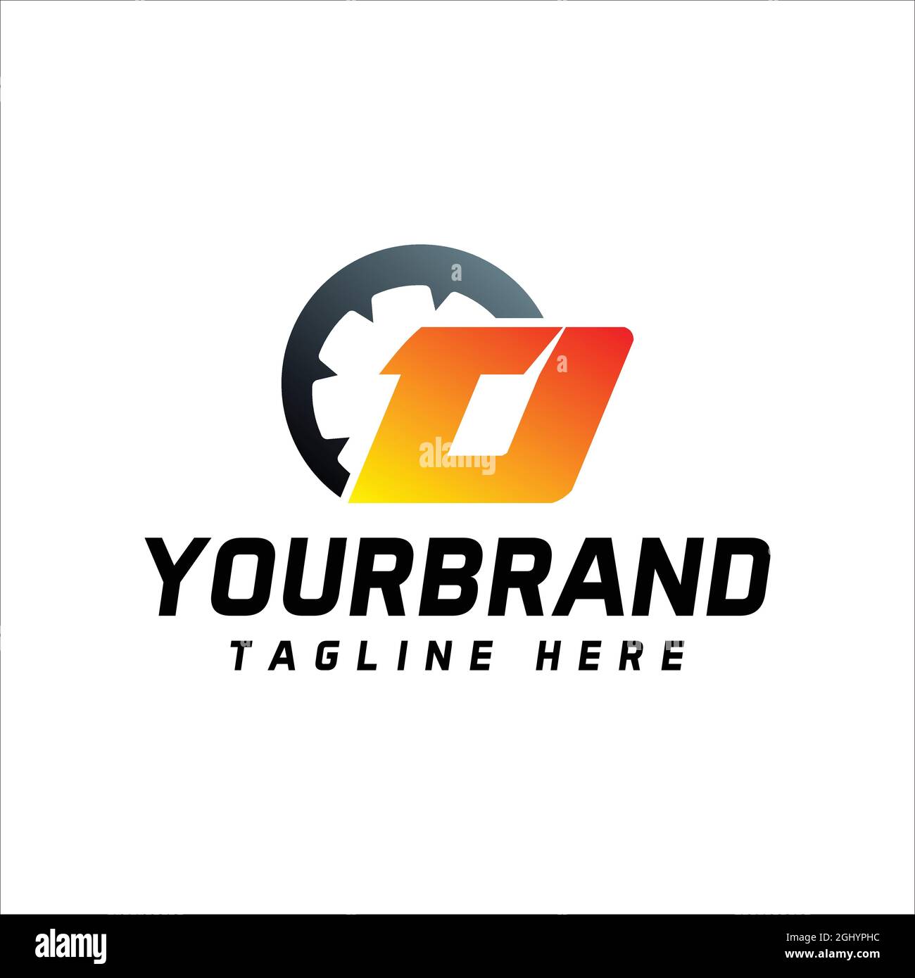 logo letter d with icon Speedometer vector design Stock Vector Image ...