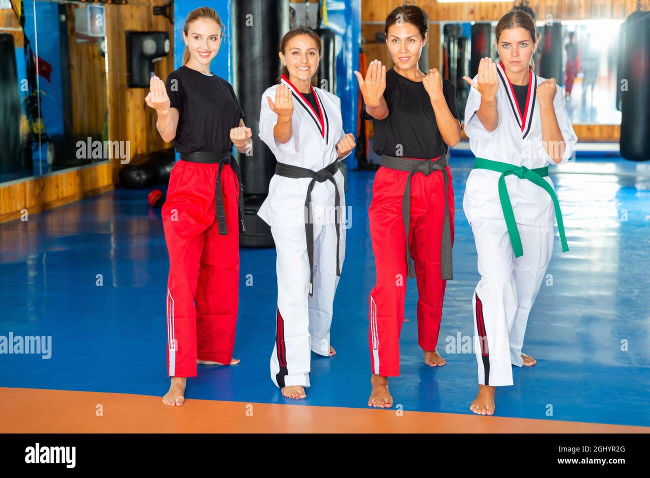 Women doing kata Stock Photo - Alamy