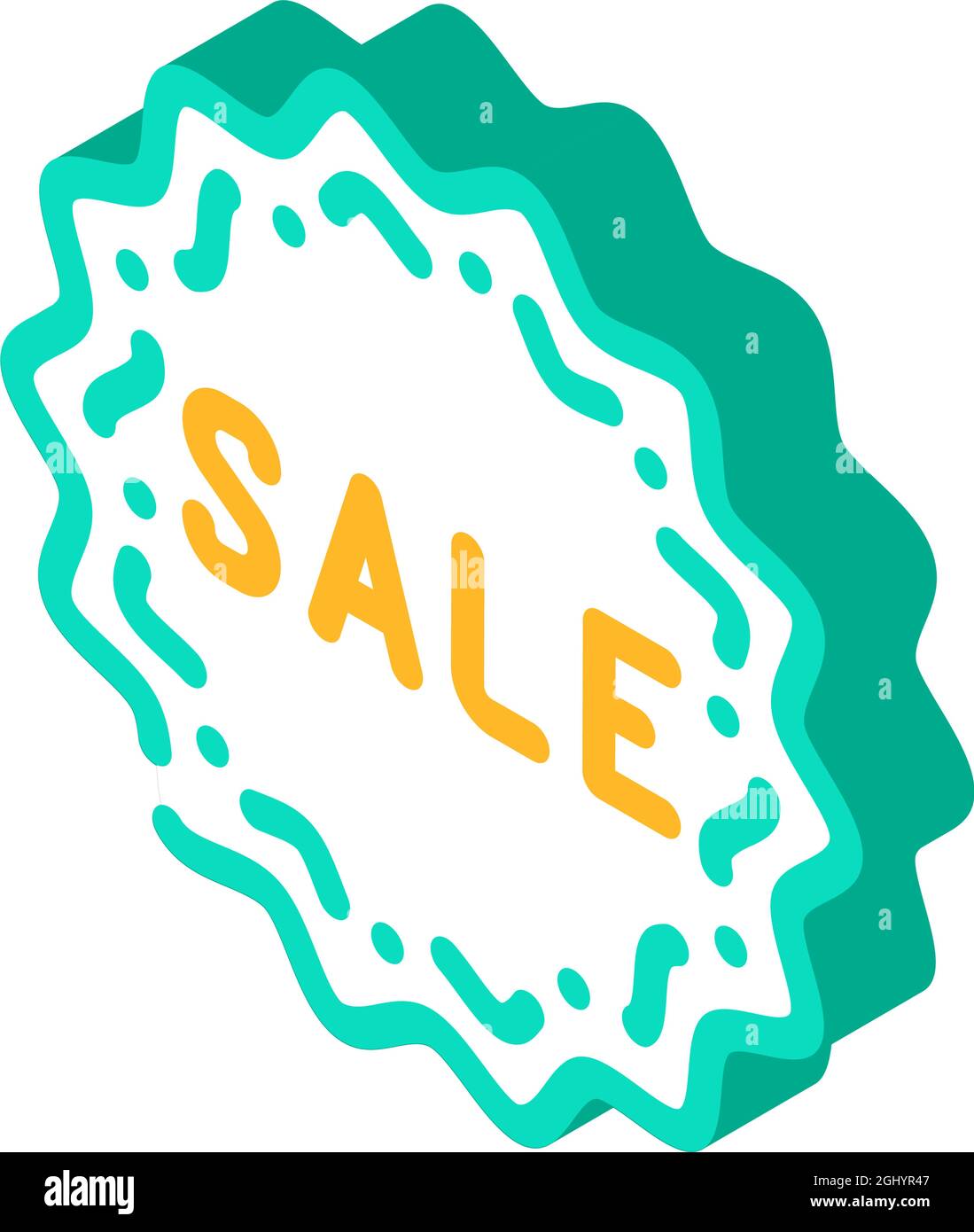 mark sale isometric icon vector illustration Stock Vector Image & Art ...