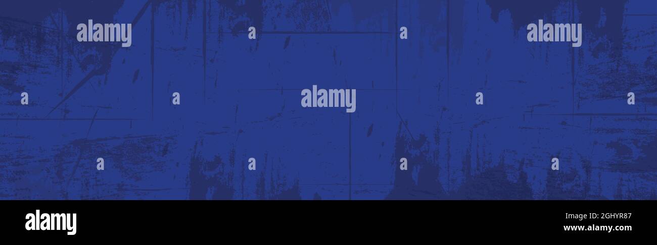Dark blue realistic old scratched wall - Vector illustration Stock ...