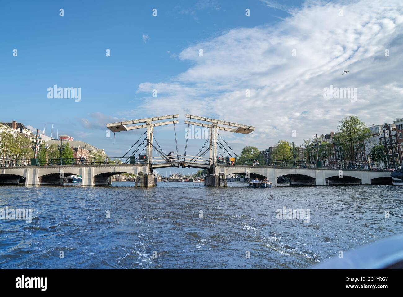 Pedestrian bridge in amsterdam netherlands hi-res stock photography and ...