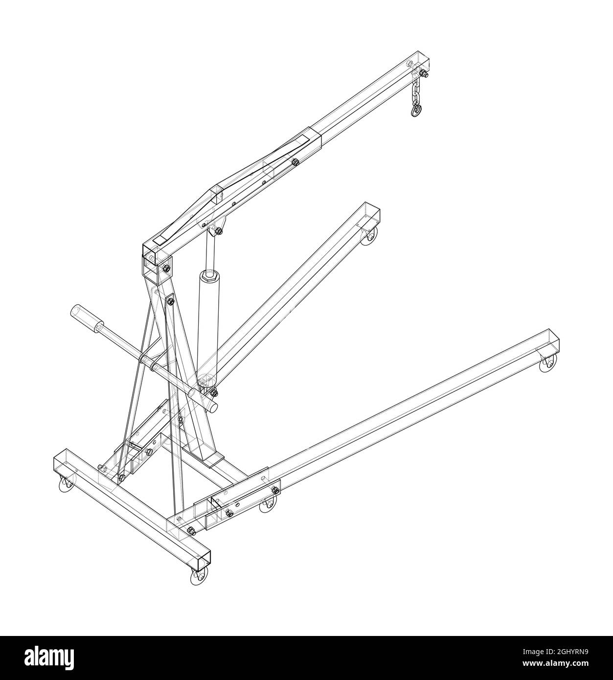 Engine hoist. Vector Stock Vector Image & Art - Alamy