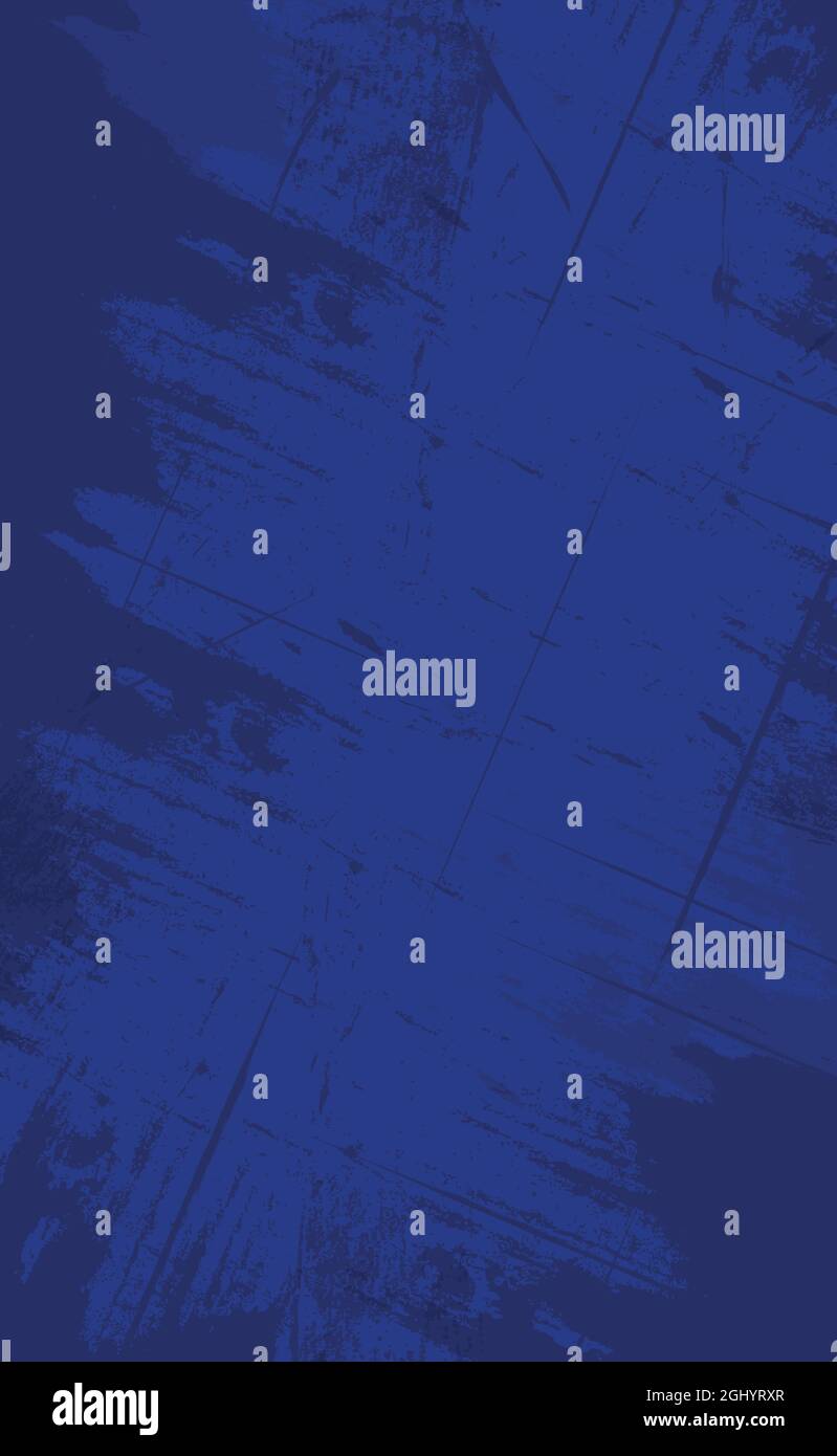 Dark blue realistic old scratched wall - Vector illustration Stock ...