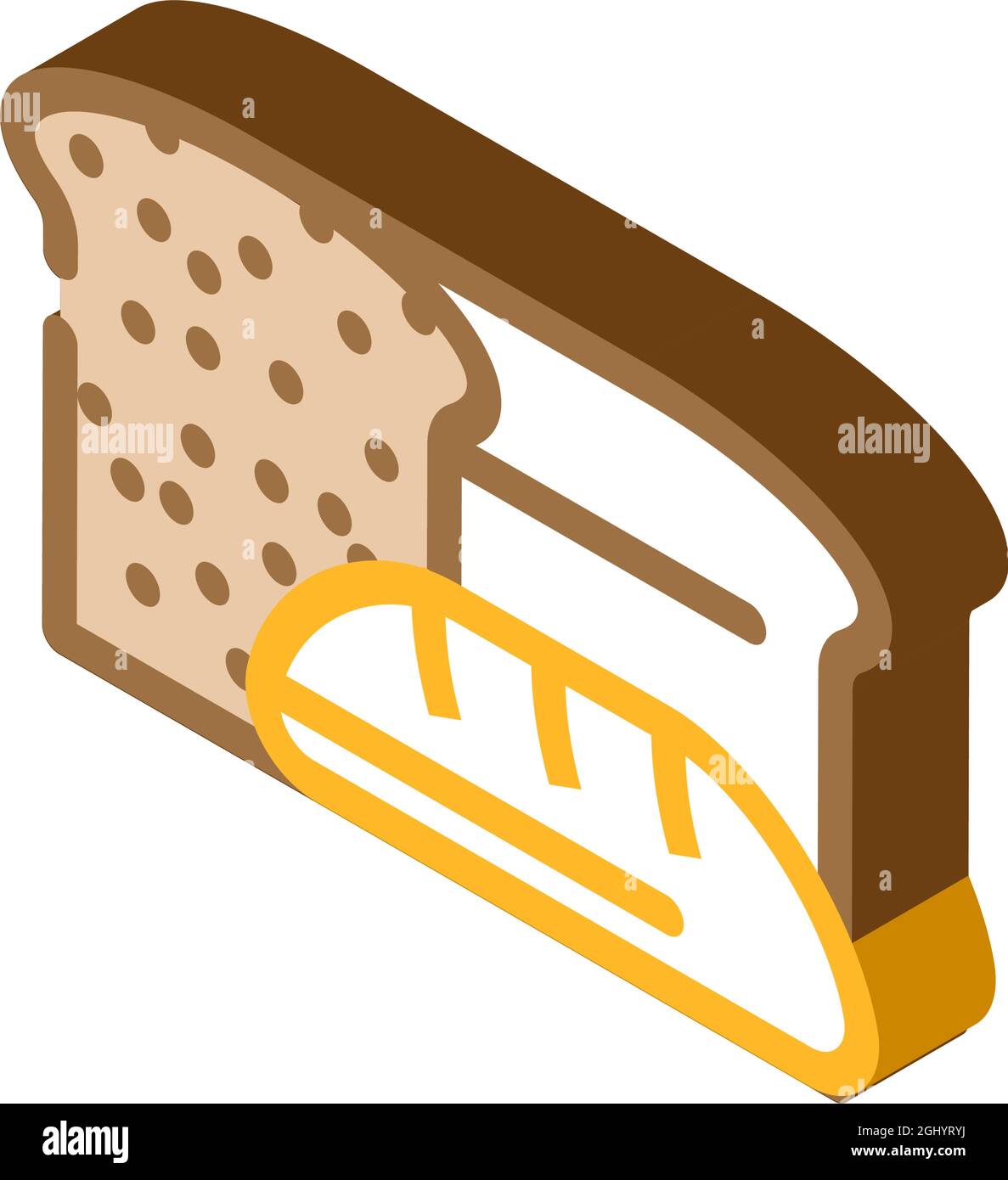 bakery department isometric icon vector illustration Stock Vector Image ...