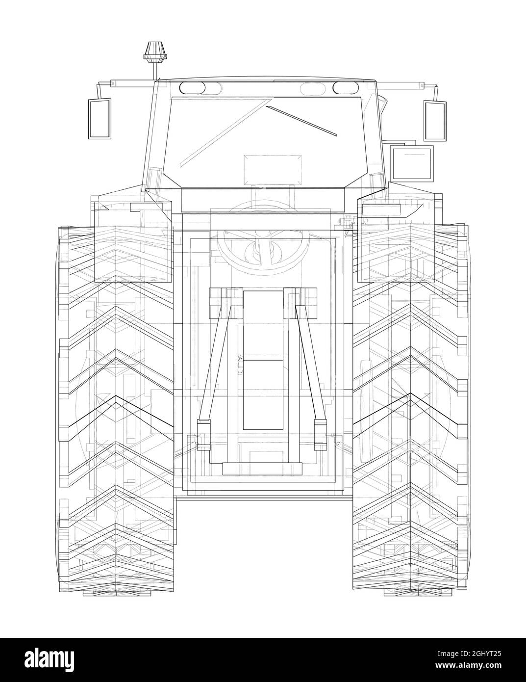 Farm Tractor Concept. Vector Stock Vector Image & Art - Alamy