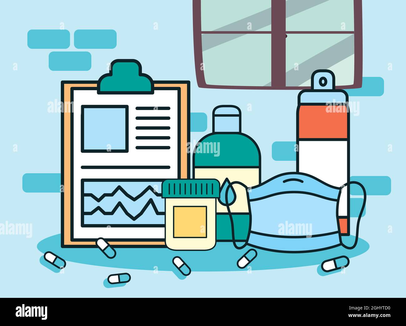 medical order and medicine icons Stock Vector Image & Art - Alamy