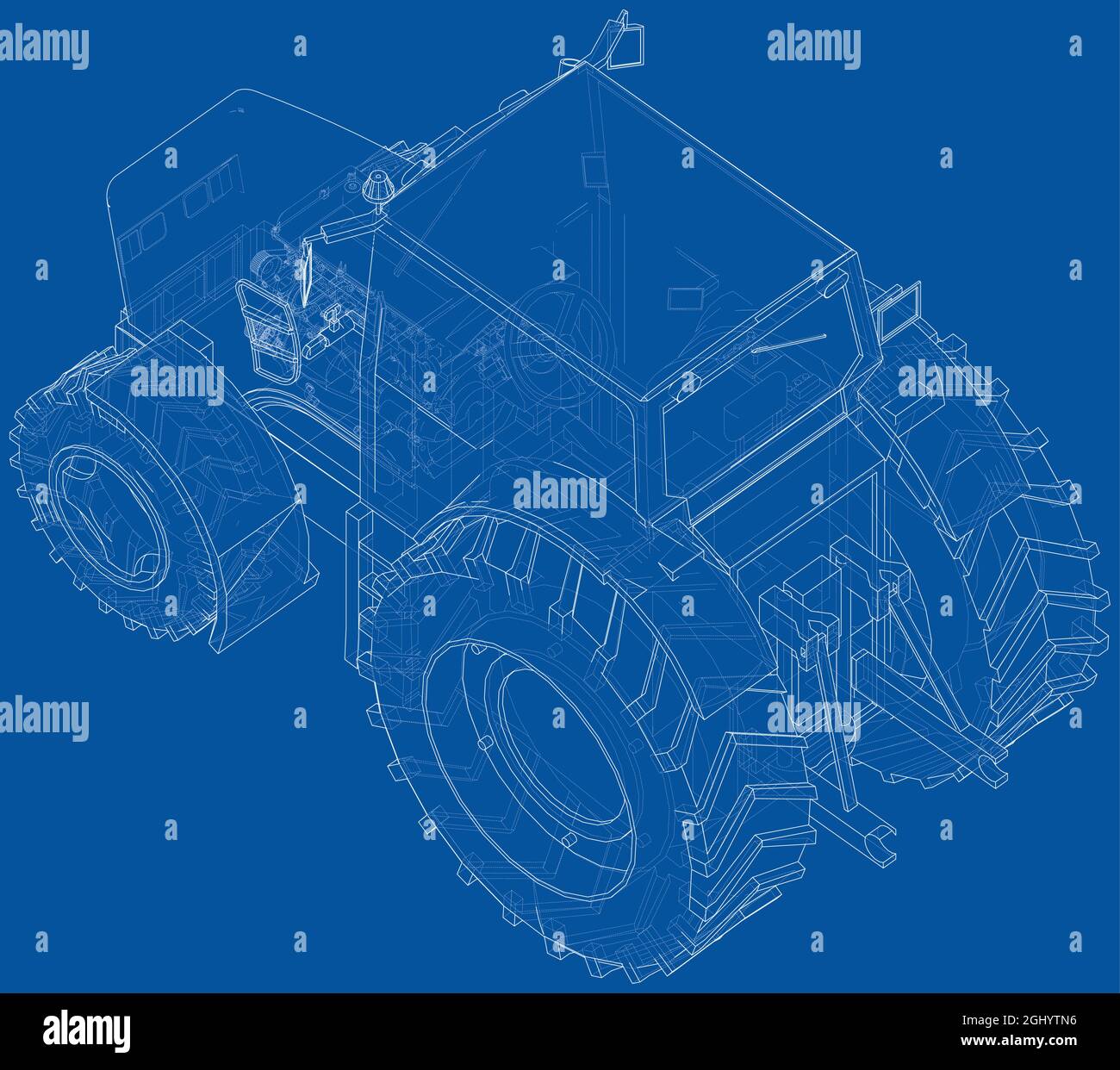 Farm Tractor Concept. Vector Stock Vector Image & Art - Alamy