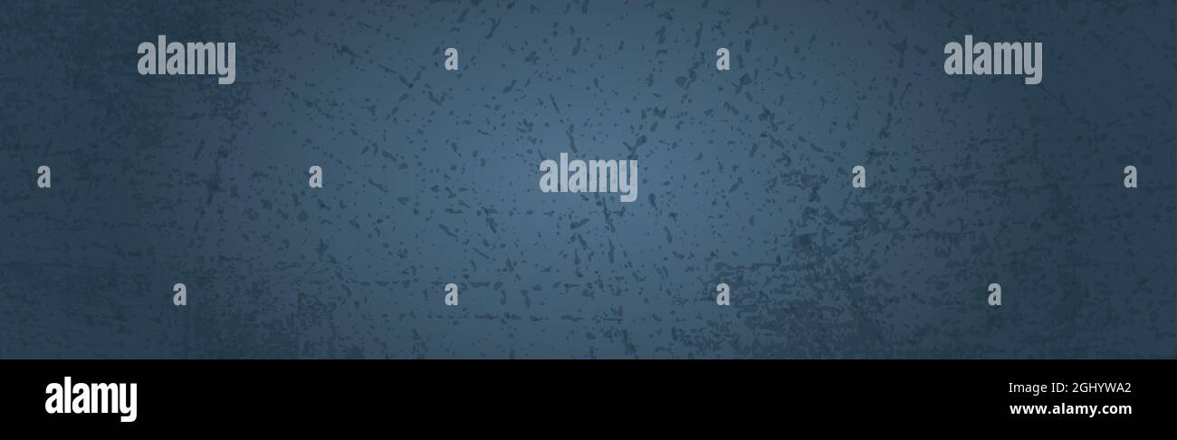 Dark blue realistic old scratched wall - Vector illustration Stock ...