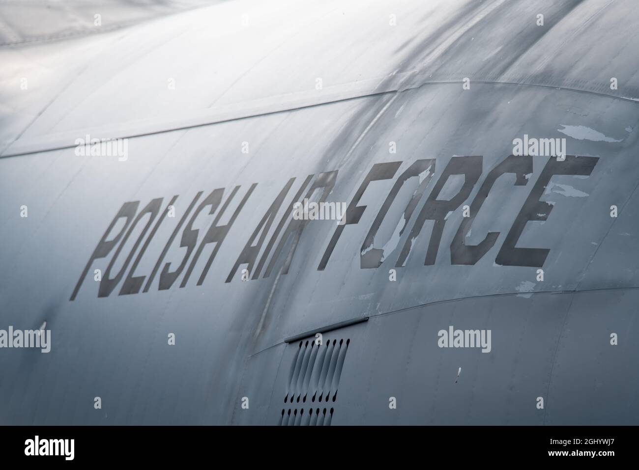 Recognition sign of Polish air force on the plane Stock Photo - Alamy