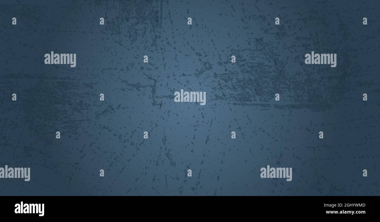 Dark blue realistic old scratched wall - Vector illustration Stock ...