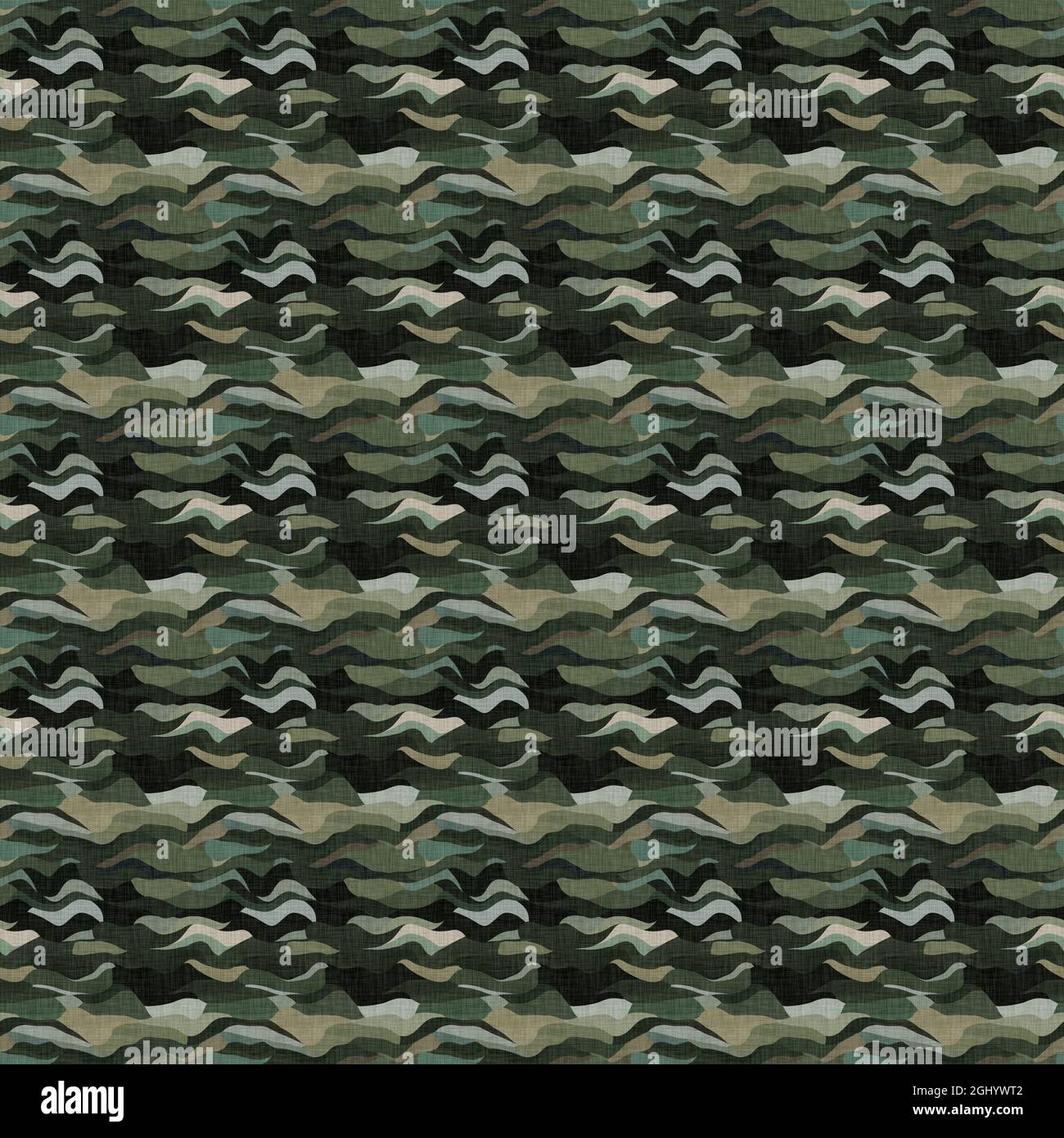 Camouflage dark underbrush wood style texture material. Seamless ...
