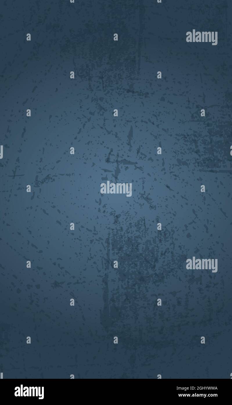 Dark blue realistic old scratched wall - Vector illustration Stock ...