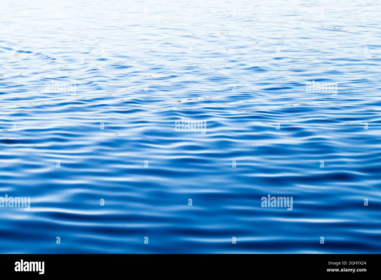 Blue water surface with ripple pattern, background photo texture Stock ...