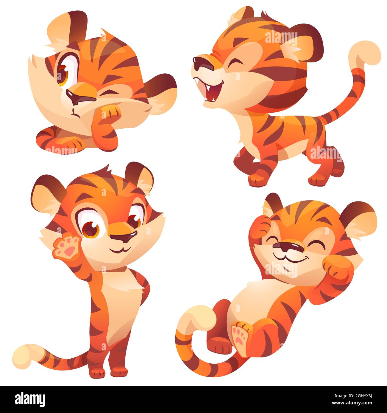 Cute Tiger Cub Posing