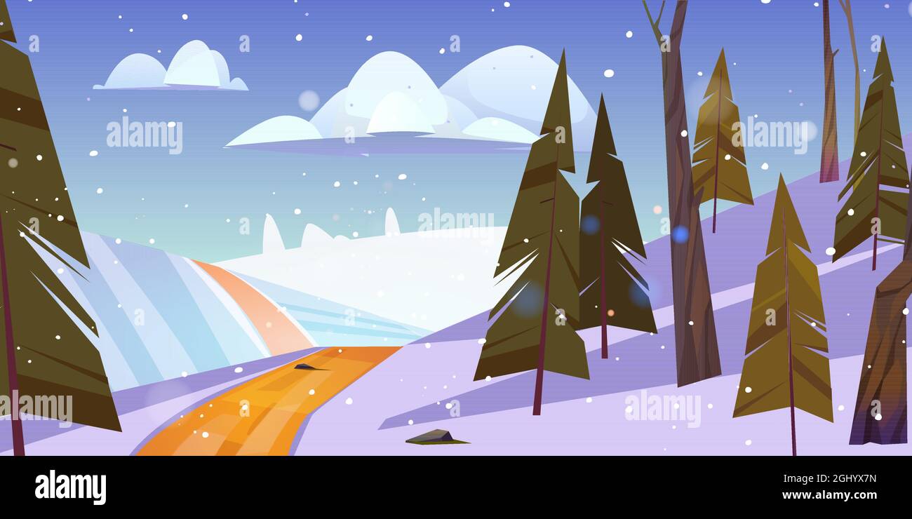 Cartoon Winter Nature