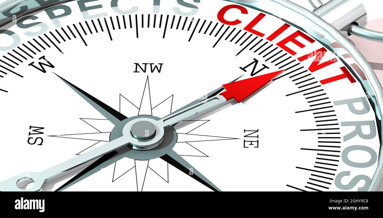 Customer compass concept 3d business hi-res stock photography and ...
