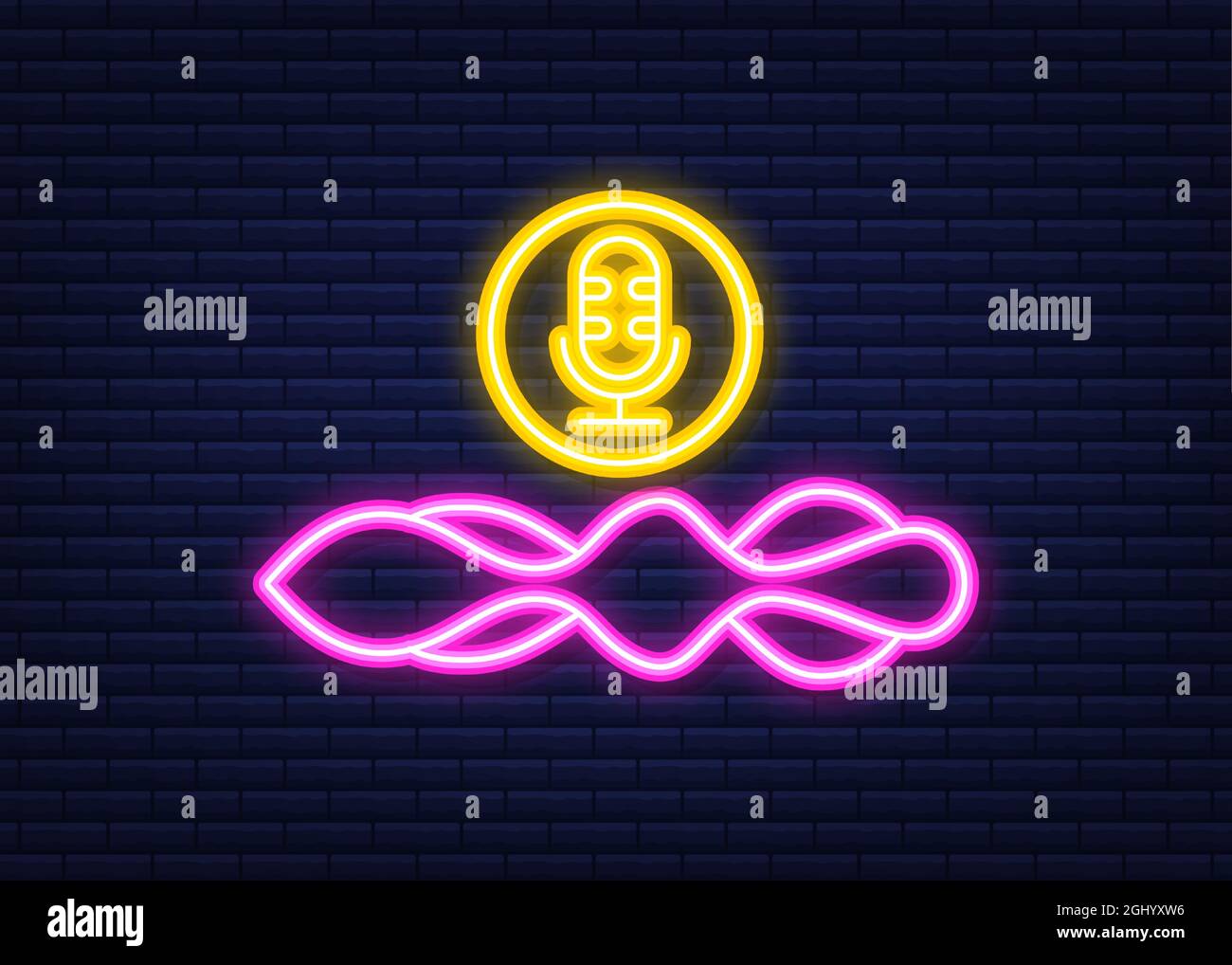 Personal assistant and voice recognition concept gradient vector ...