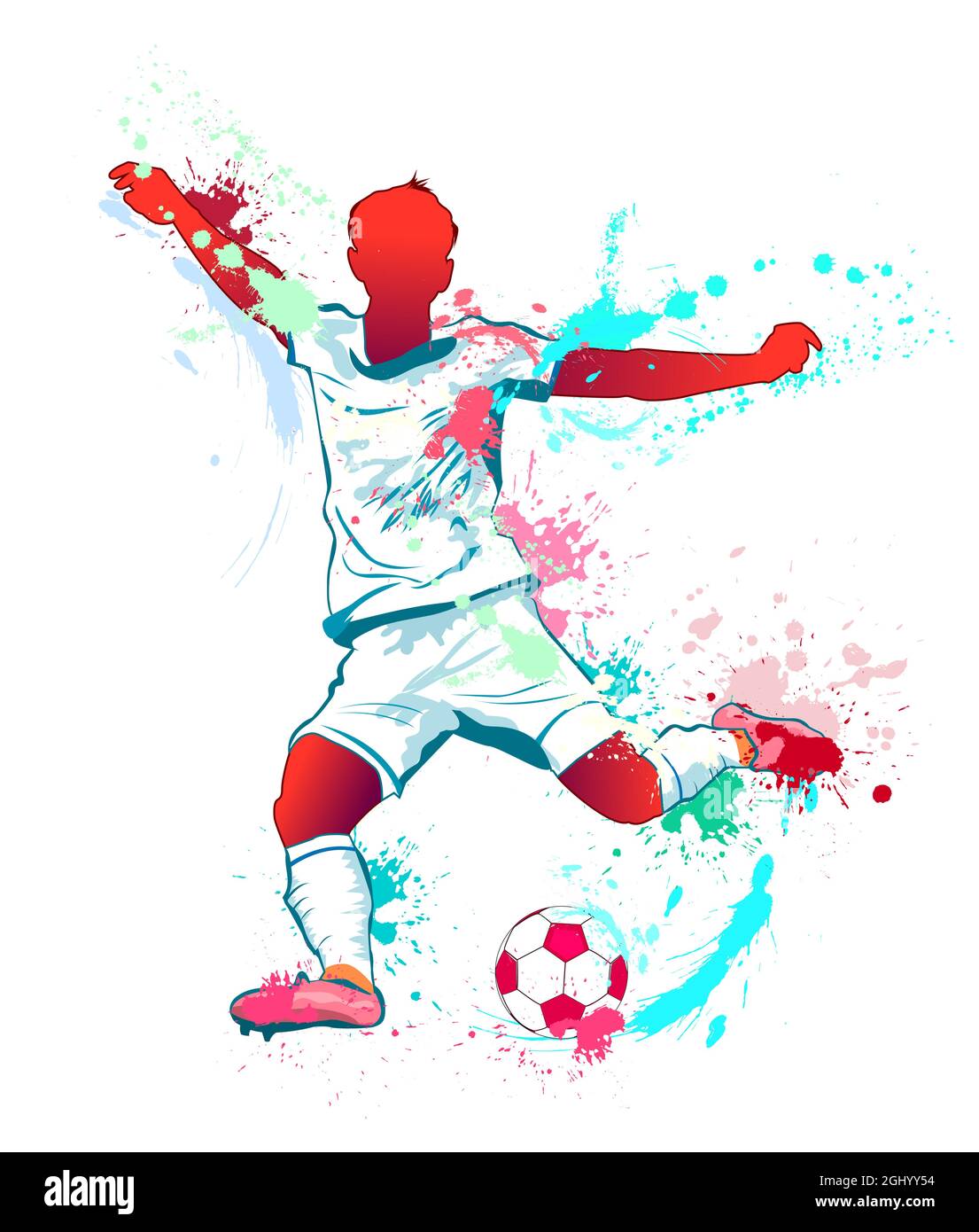 Form a football player Stock Vector Images - Alamy