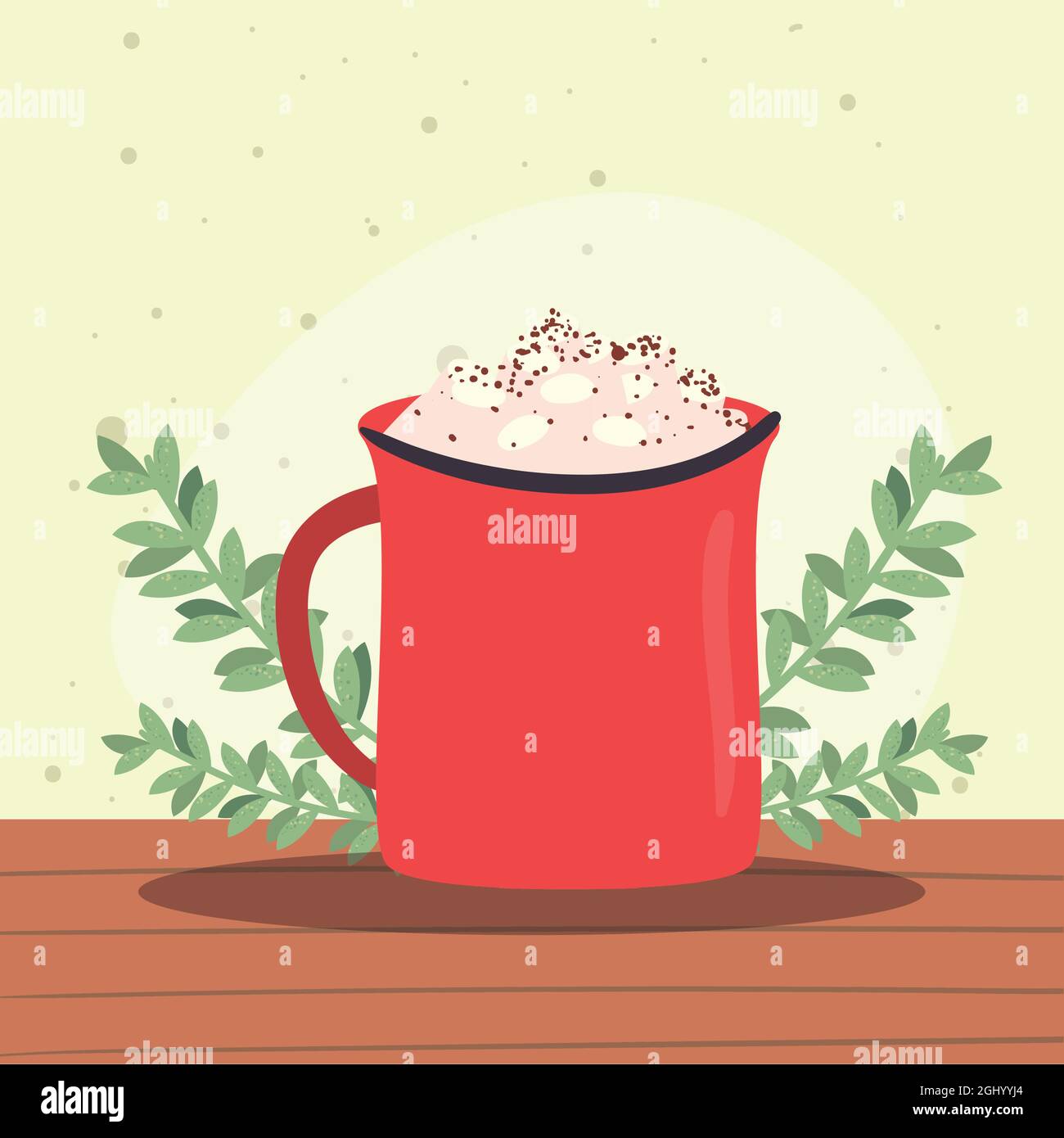 Choco hot Stock Vector Images - Alamy