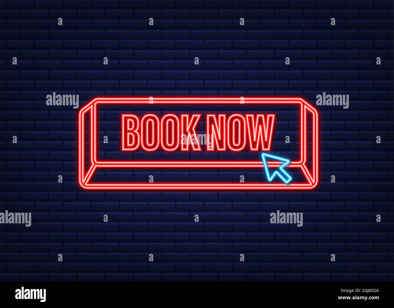 Book now. Online order concept. Promotion sign. Neon icon. Vector stock ...