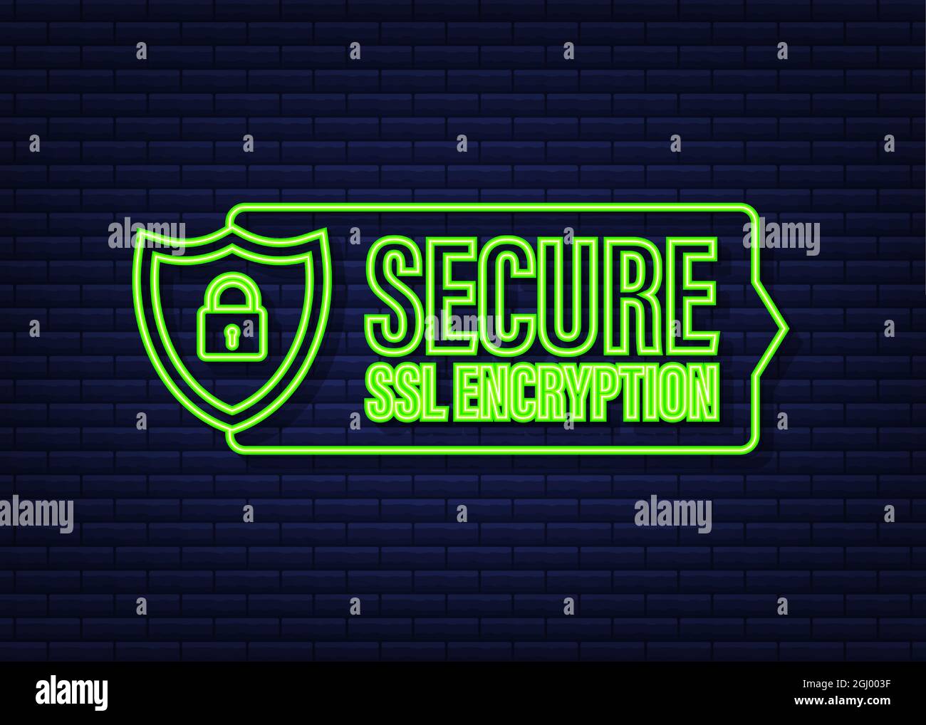 Secure connection icon vector illustration isolated on white background, flat style secured ssl ...