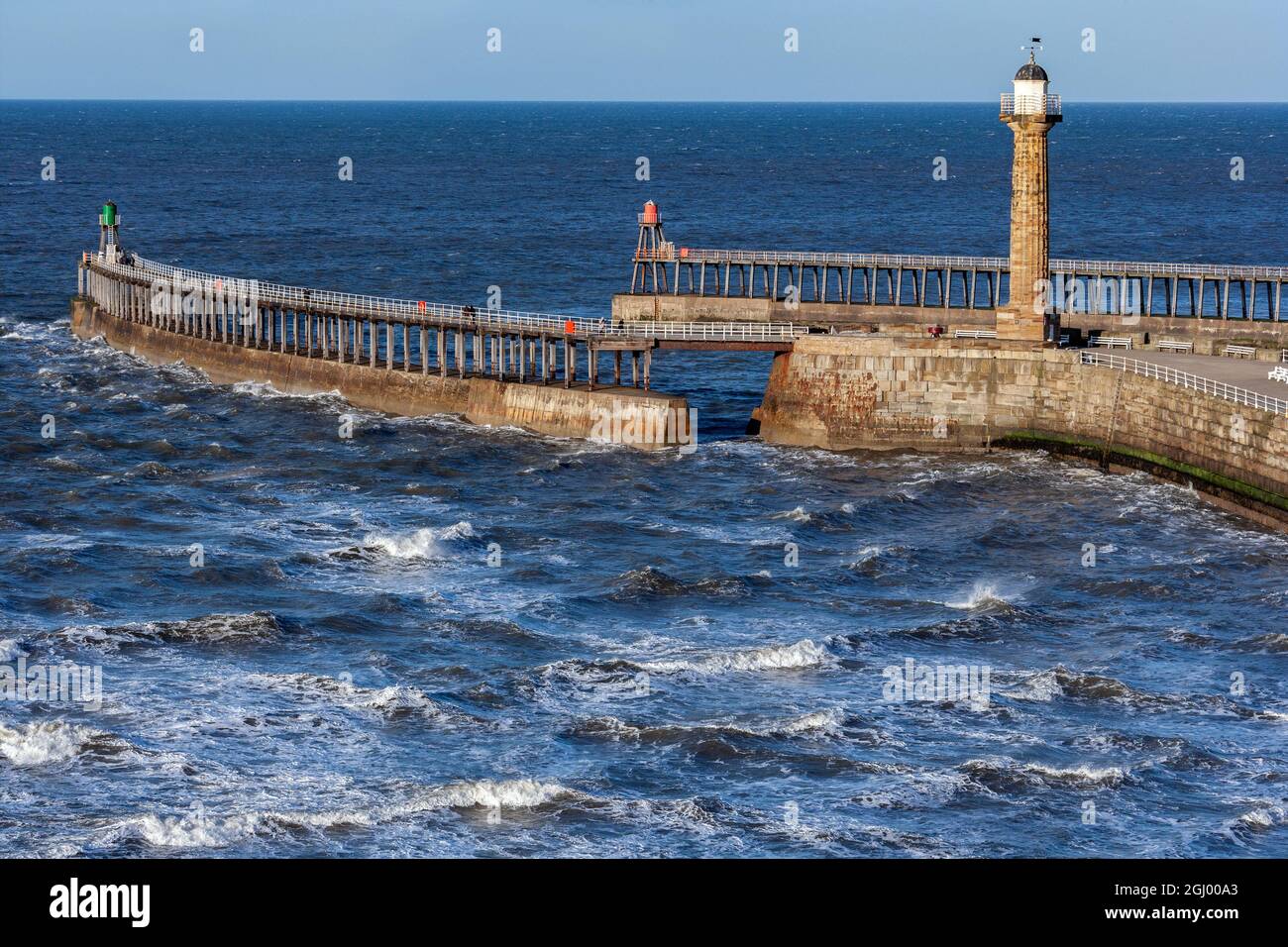 Rough sea whitby north yorkshire hi-res stock photography and images ...