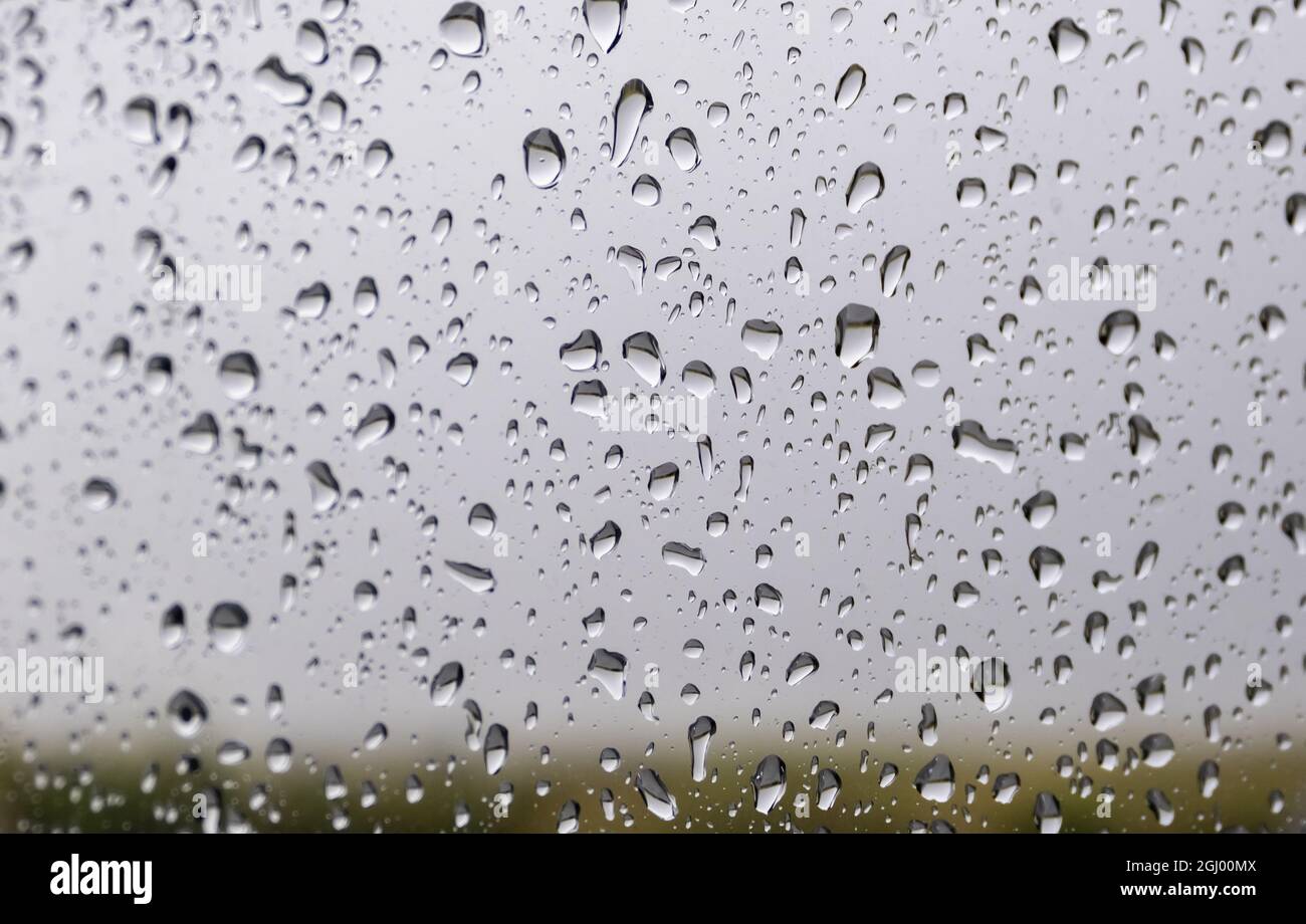 Detail of rainy and cold day in winter, water and storm Stock Photo - Alamy