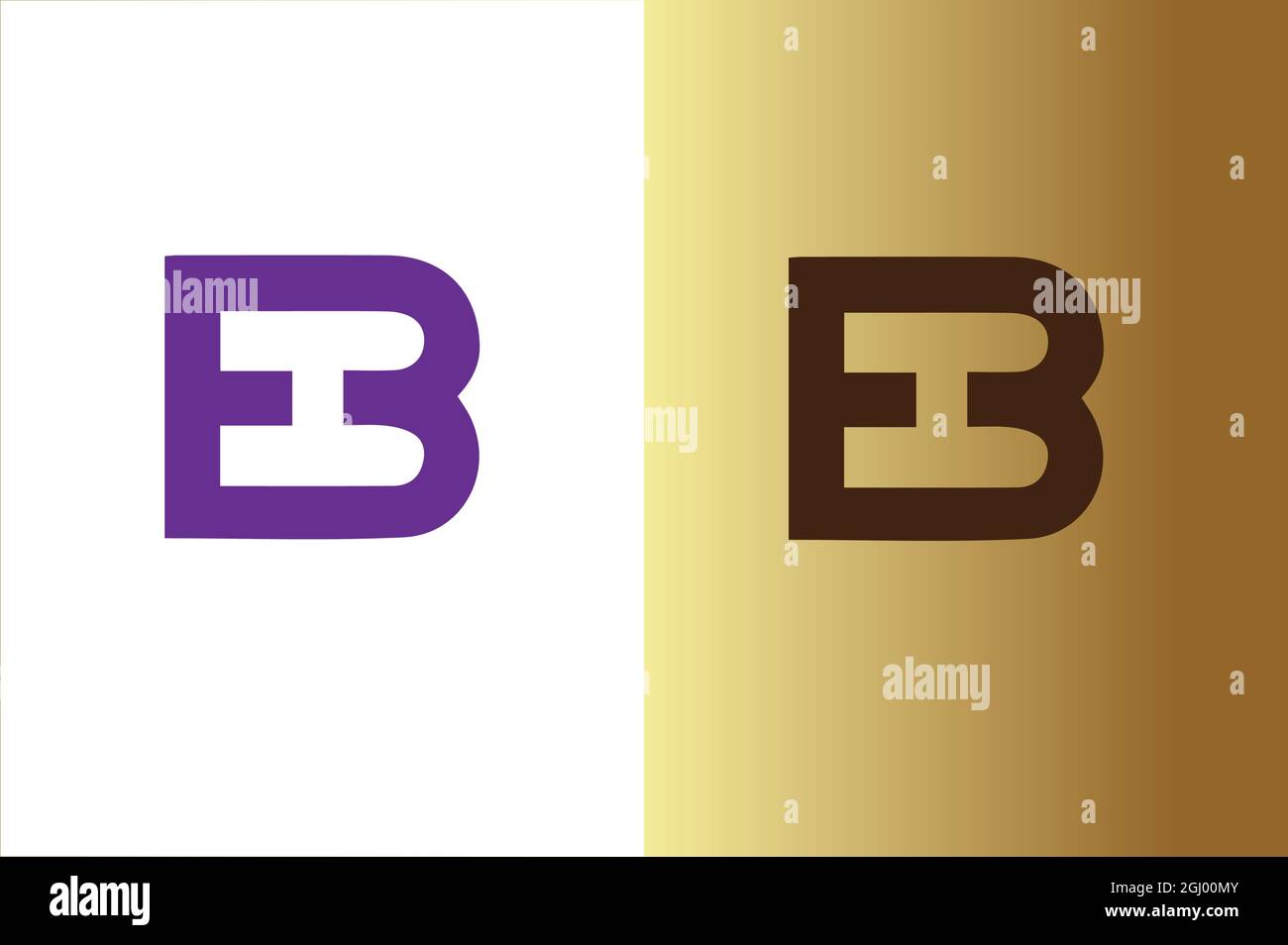 BUSSINES INITAIL LOGO BRAND NAME ICON Stock Vector Image & Art - Alamy