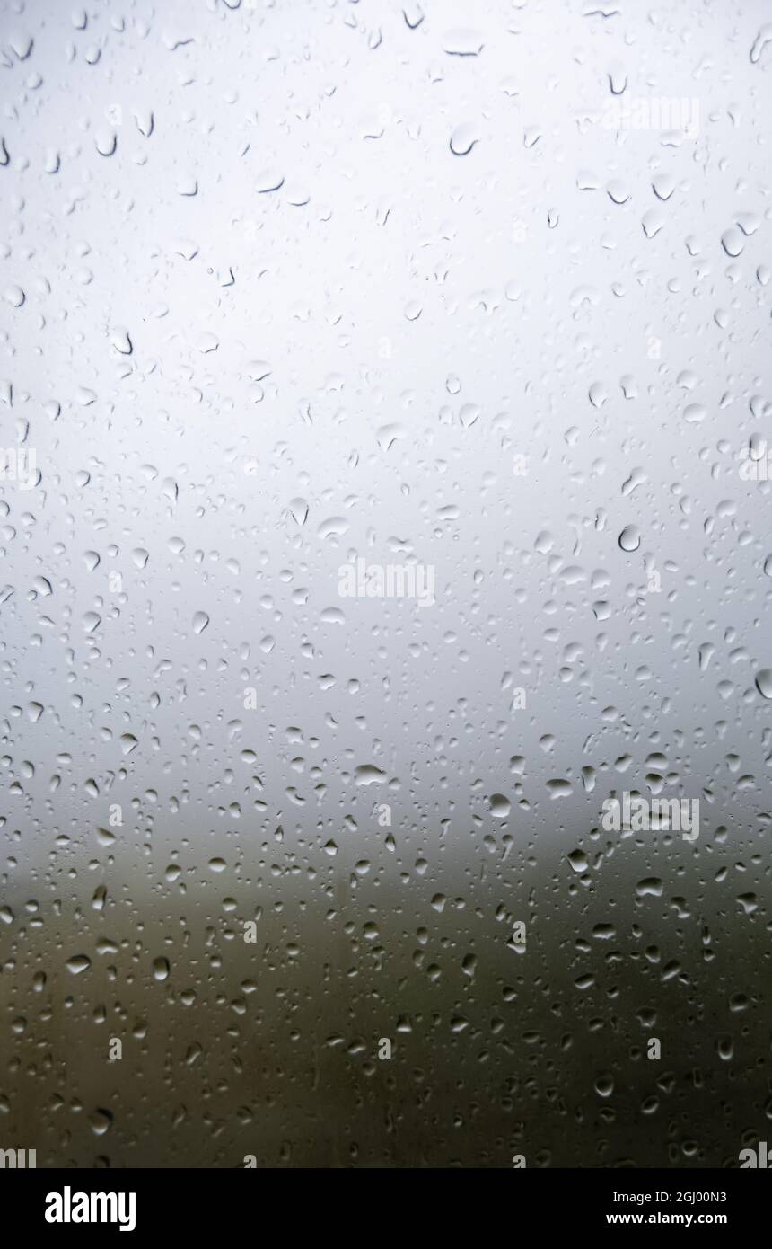 Detail of rainy and cold day in winter, water and storm Stock Photo - Alamy