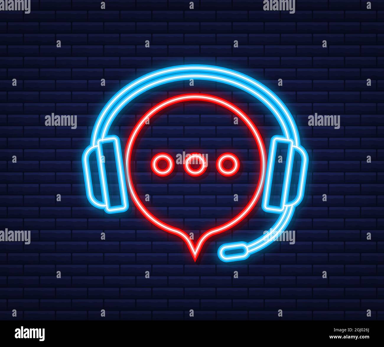 Flat illustration with customer service. 3d vector illustration ...