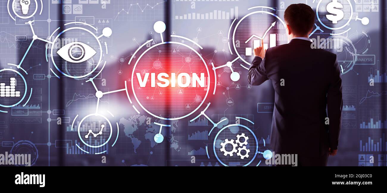 Vision Direction Future Business Inspiration Motivation Concept Stock ...