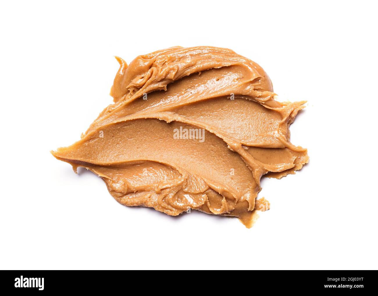 Sweet peanut paste or butter isolated on white background Stock Photo ...
