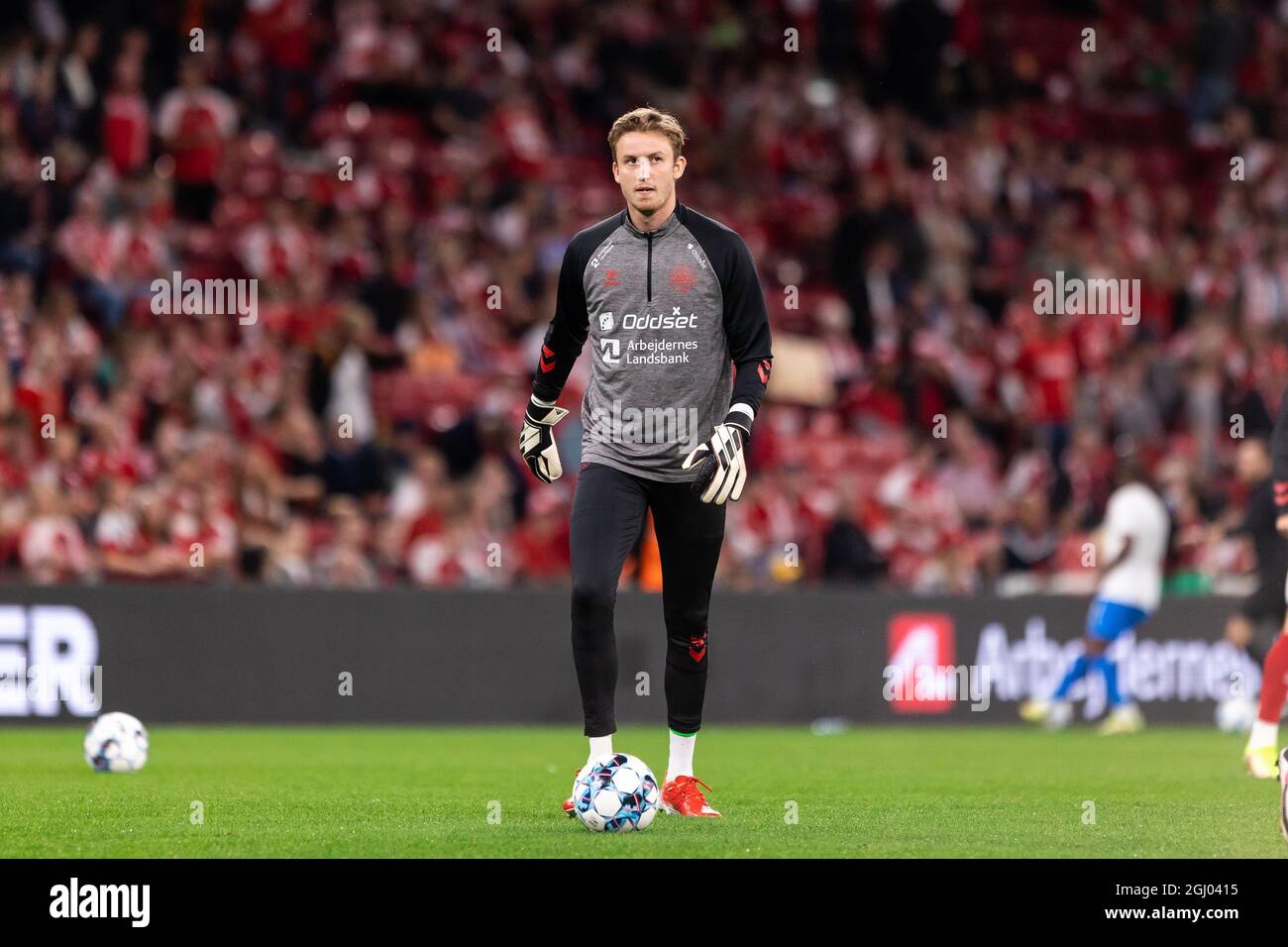 Copenhagen, Denmark. 07th Sep, 2021. Reserve goalkeeper Frederik Ronnow ...