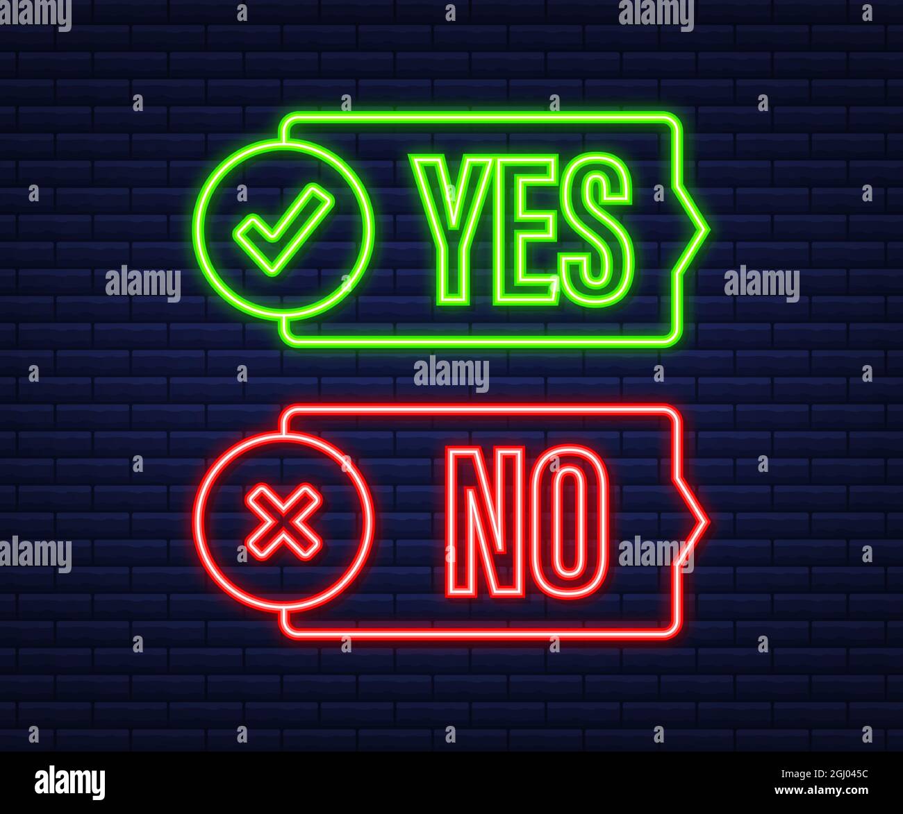 Yes No word text on talk shape. Vector stock illustration yes no in ...