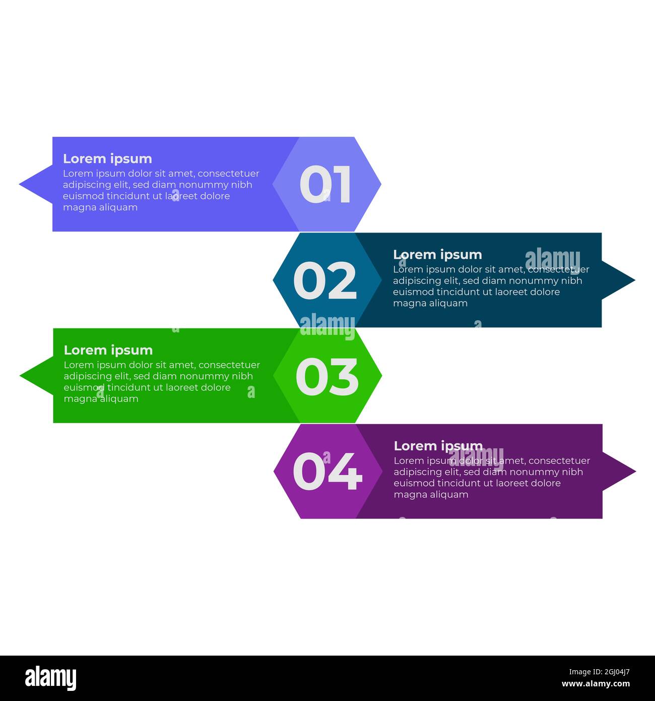 modern flat infographic design. Four Step Infographic design template ...
