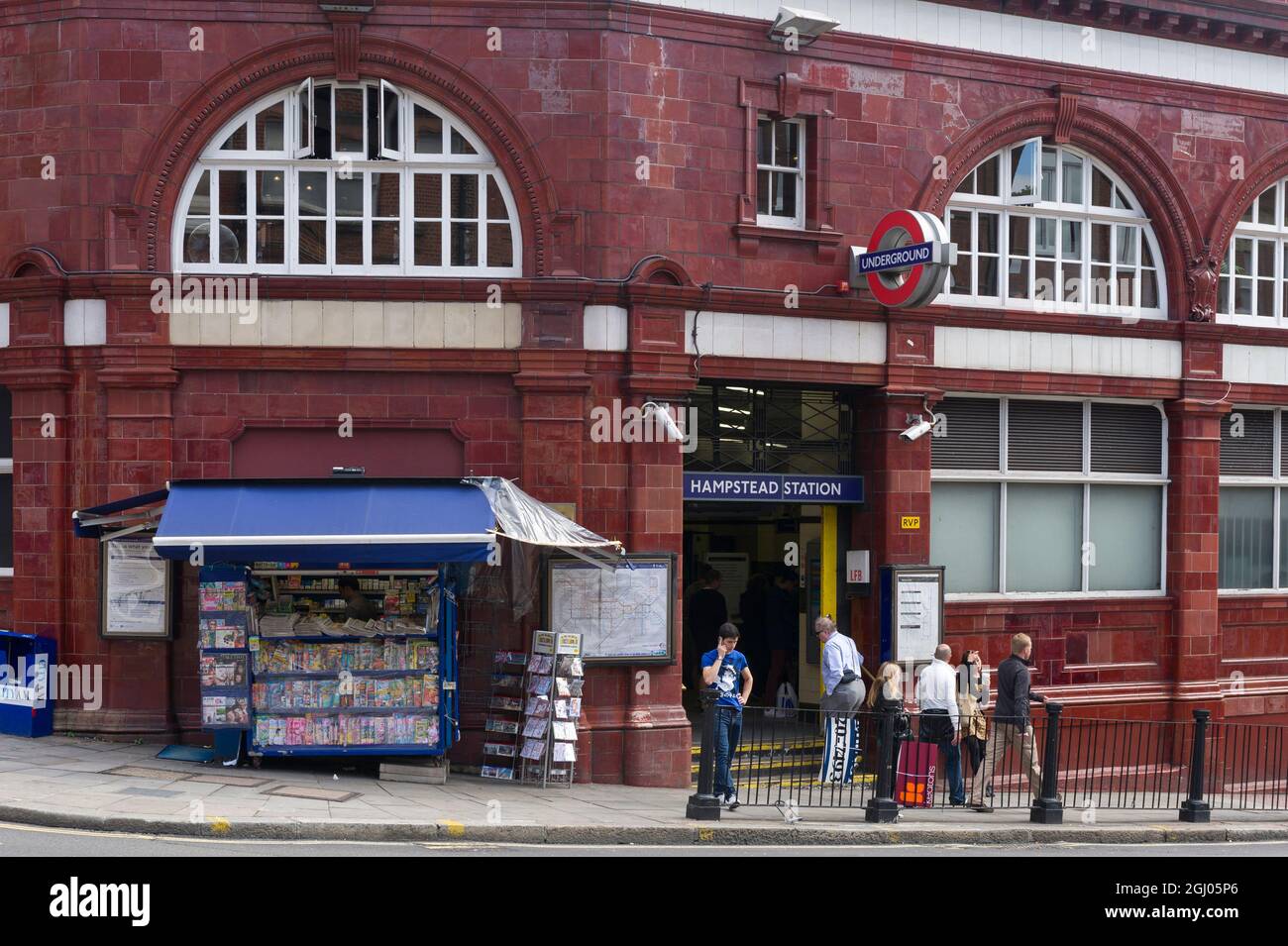 Exterior of Hampstead Underground Station, the deepest Underground ...