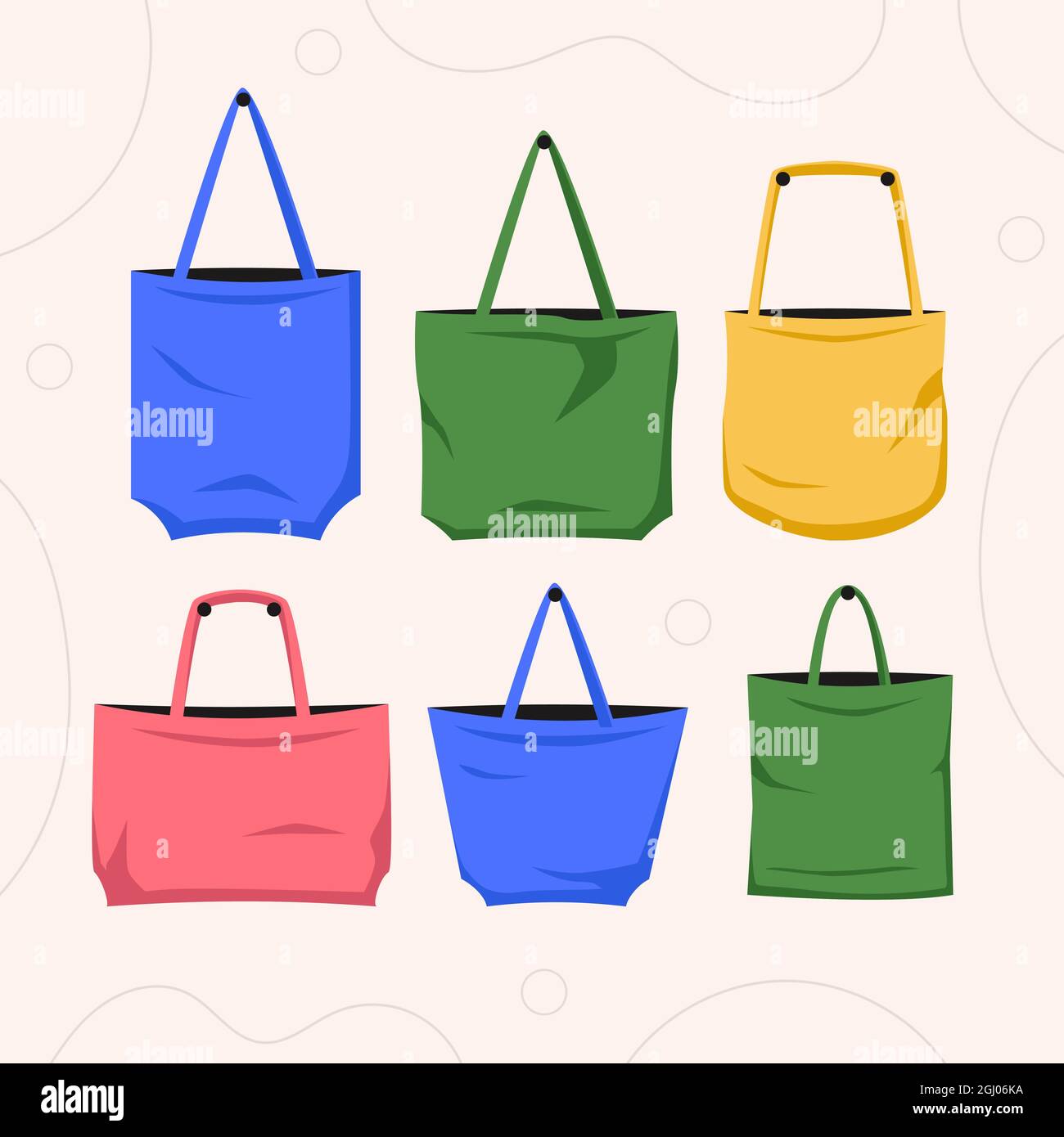 Fabric colorful bags Stock Vector Images - Alamy