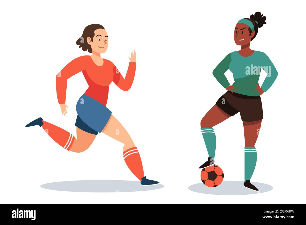 Flat football player pack Vector illustration Stock Vector Image & Art ...