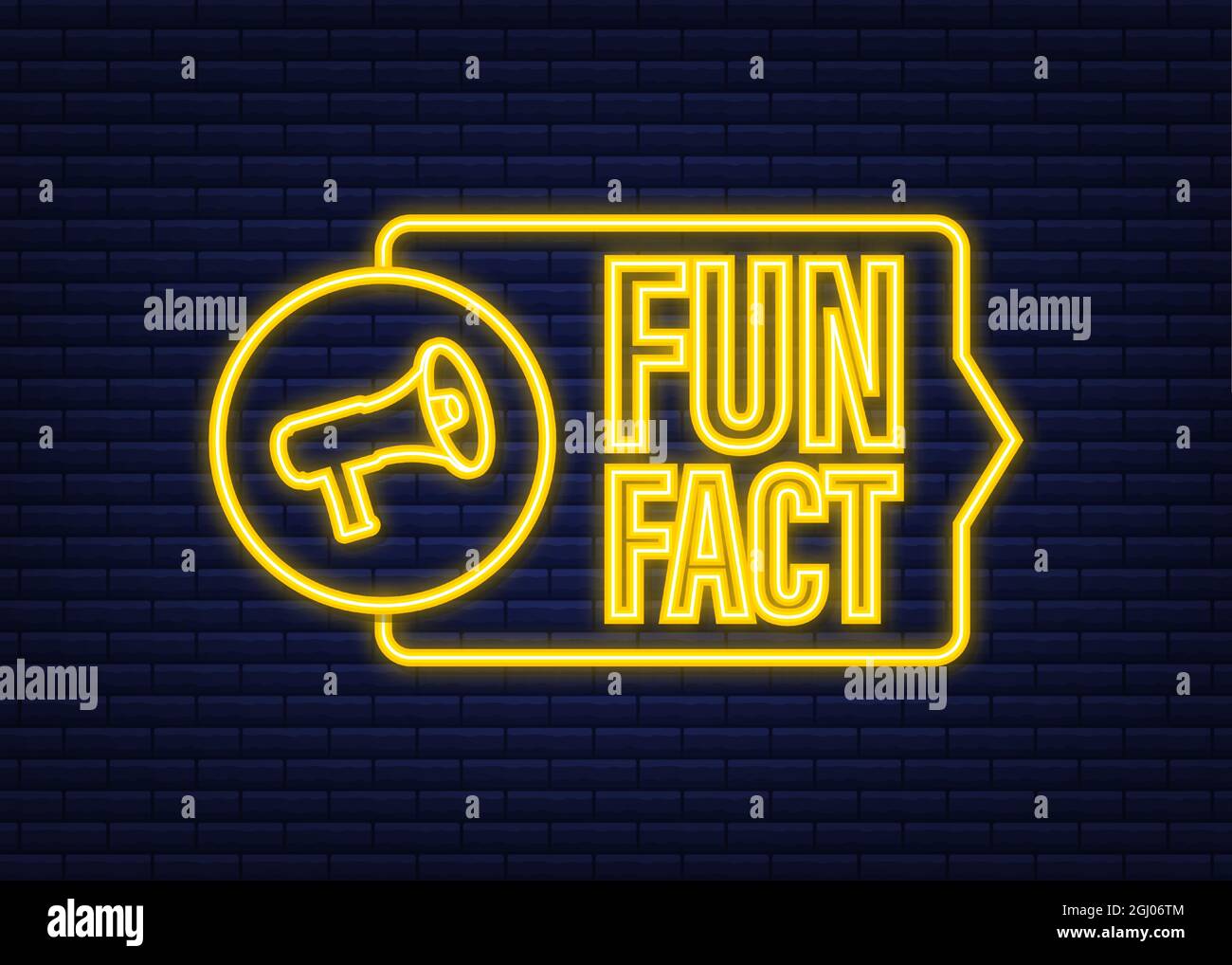 Fun fact neon icon. Vector stock illustration Stock Vector Image & Art ...