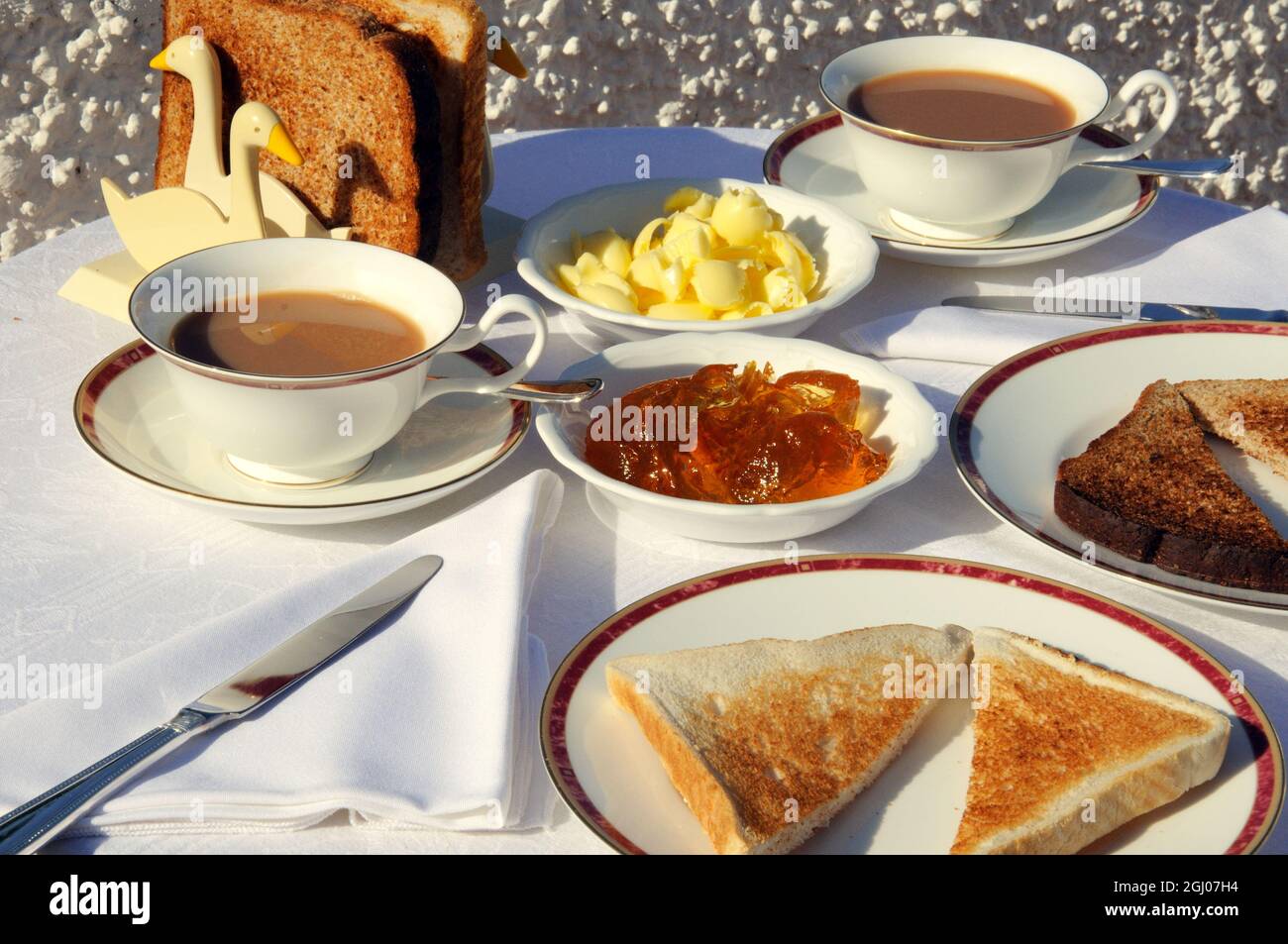 Two slices toast butter hi-res stock photography and images - Alamy