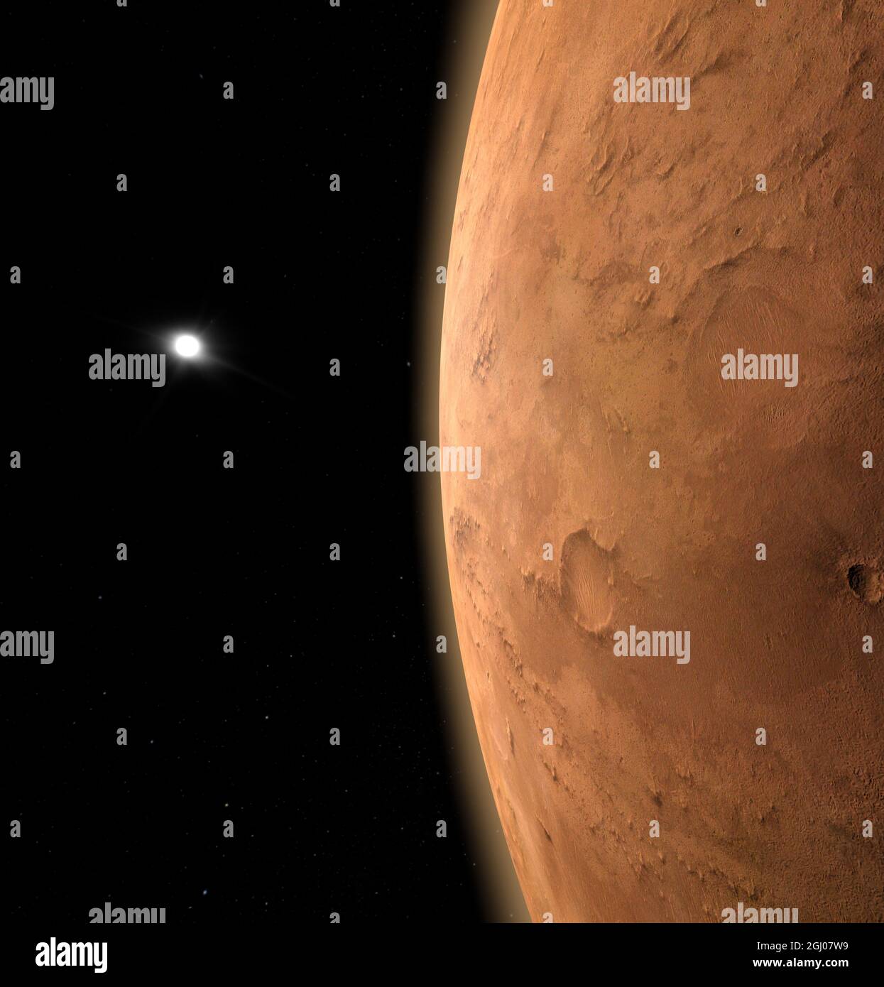 The Flight to Mars Stock Photo - Alamy