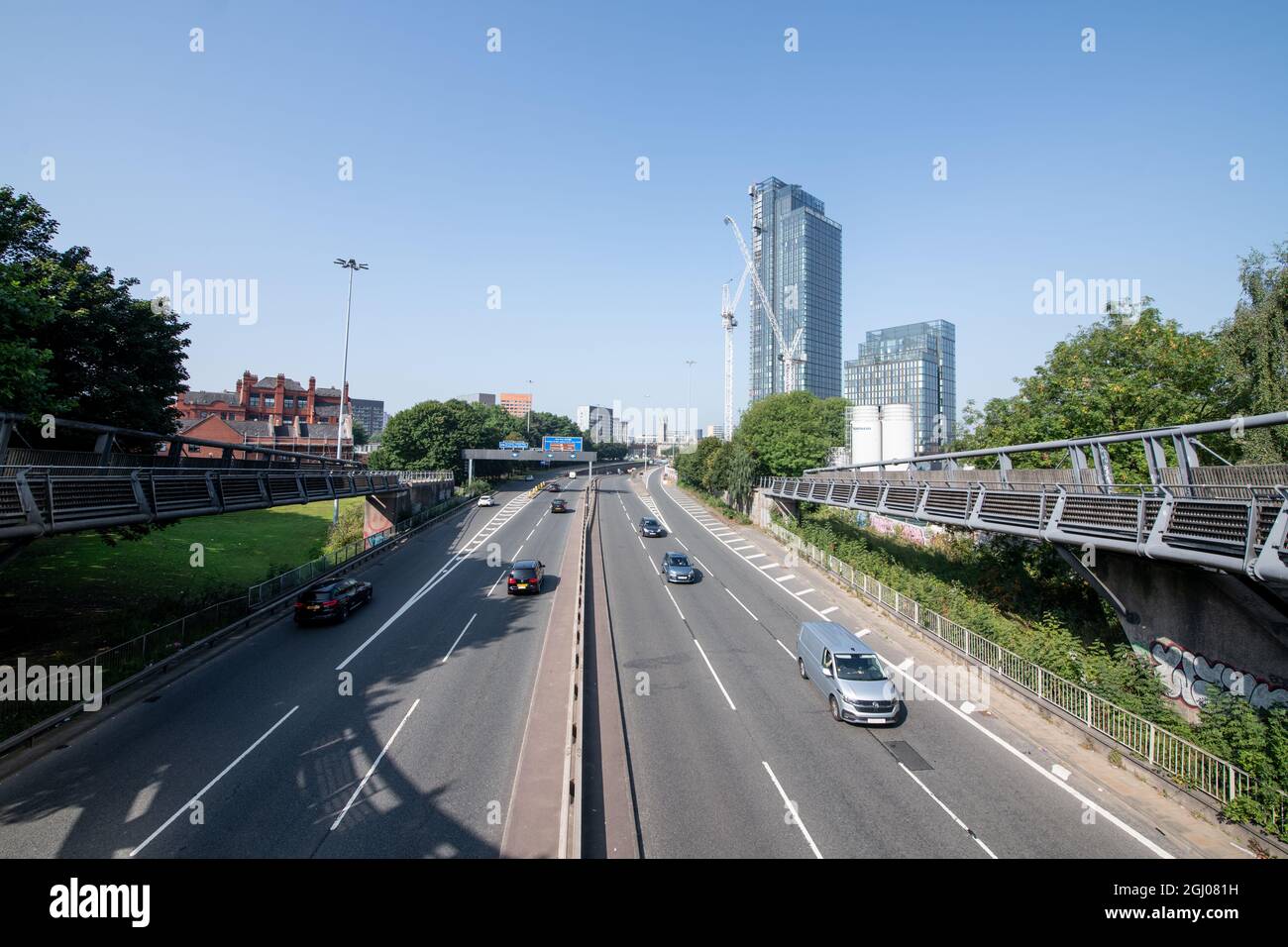 The Mancunian Way, Manchester Stock Photo - Alamy