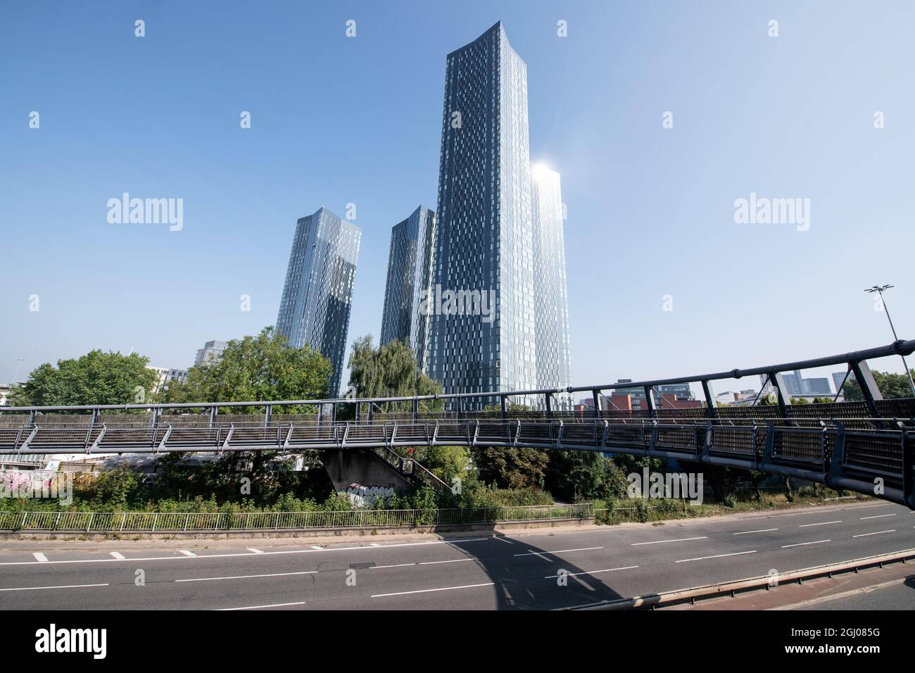The Deansgate Square Skyscraper Cluster Stock Photo - Alamy