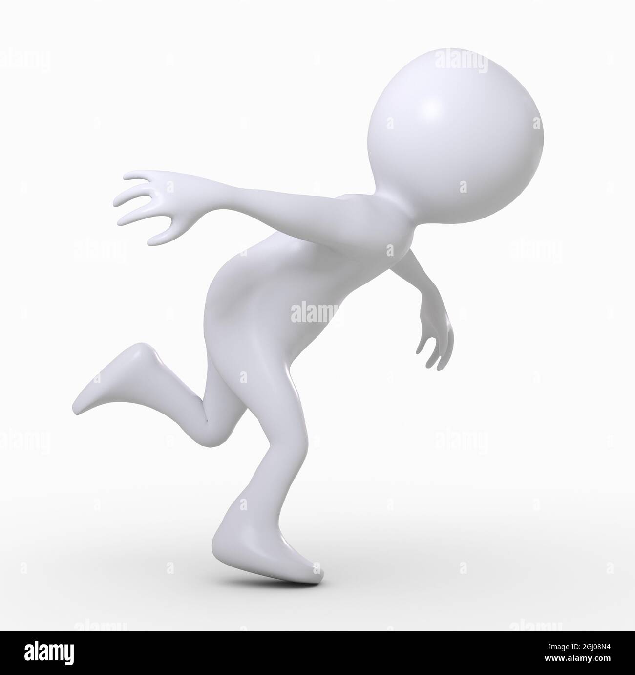 Running 3D figure Stock Photo - Alamy