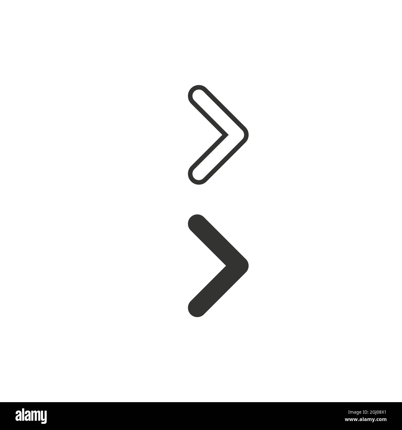 Vector modern flat and linear arrow icon, Stock Vector illustration ...