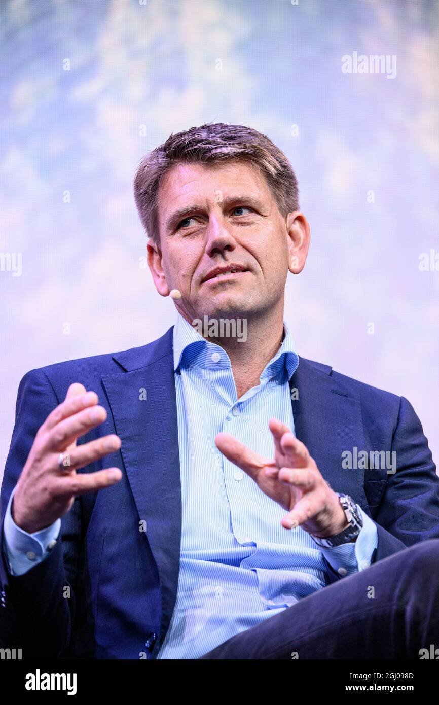 Munich, Germany. 08th Sep, 2021. Oliver Steil, CEO of software company ...