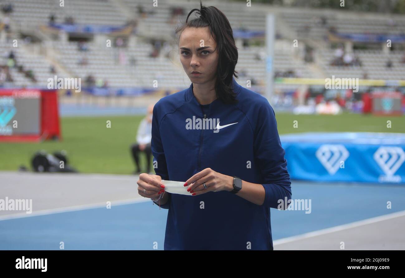 Iryna Gerashchenko of Ukraine during the IAAF Wanda Diamond League ...