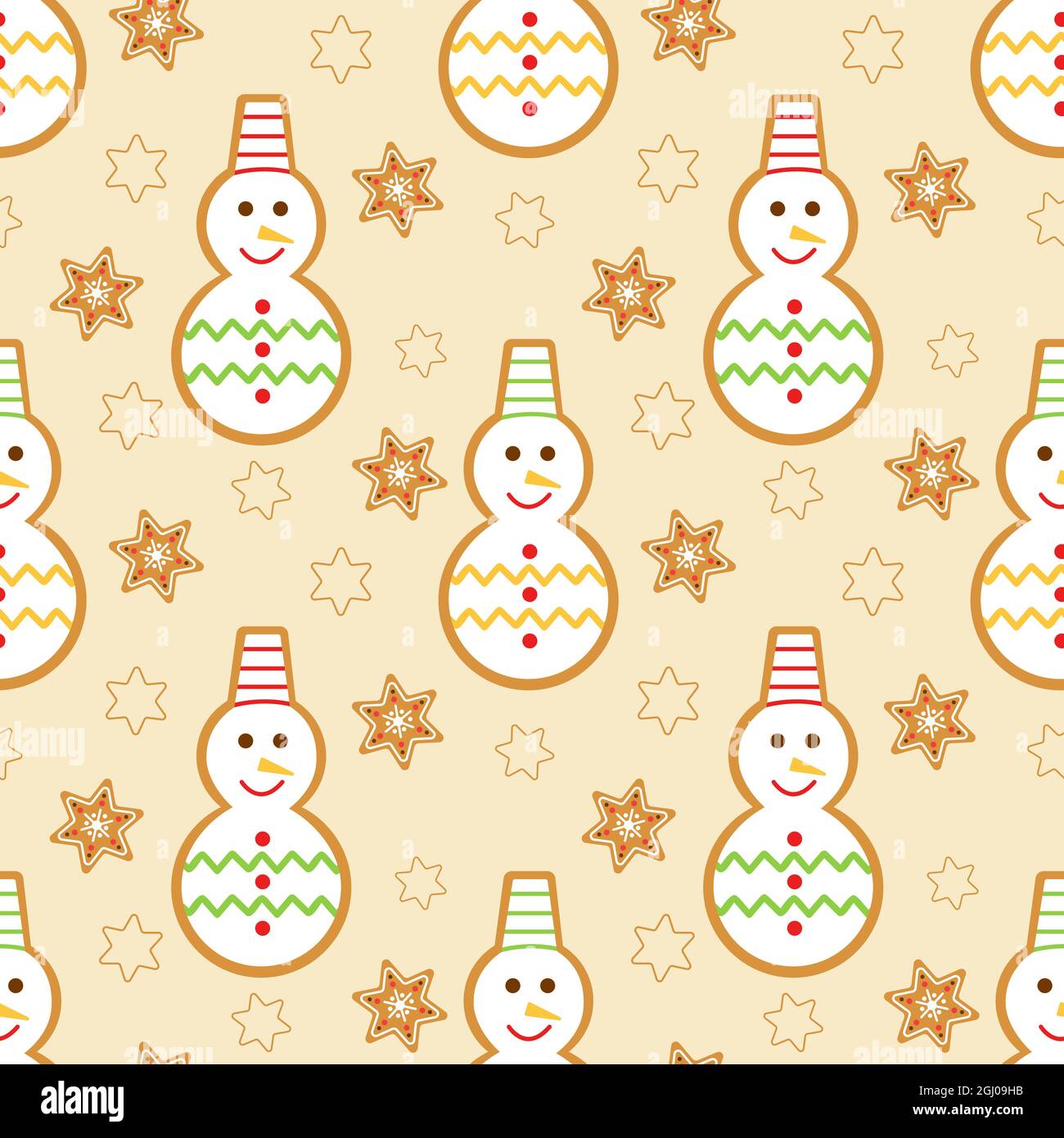 Gingerbread pattern vector graphics hi-res stock photography and images ...